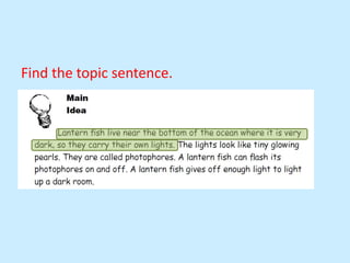 Finding main ideas & supporting details | PPTX