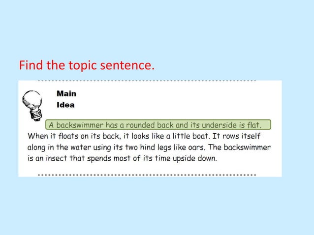 Finding main ideas & supporting details | PPT