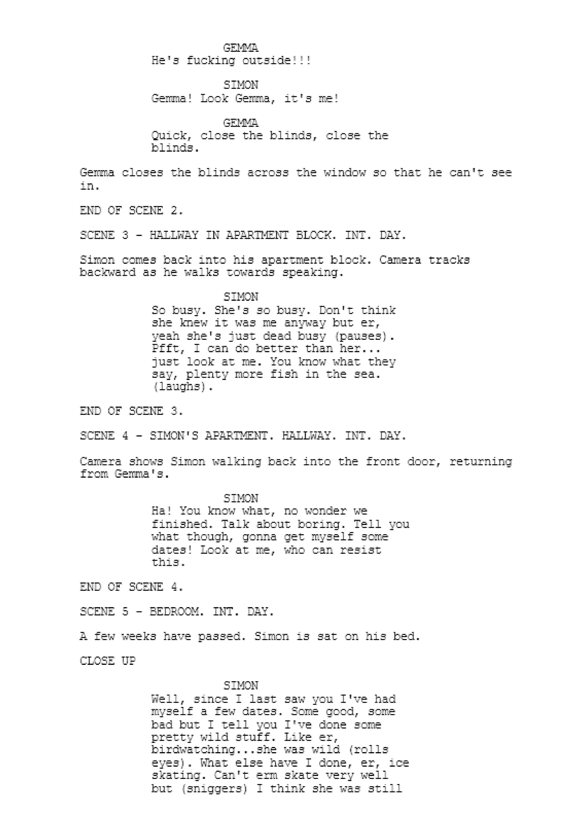 Finding Mrs Simon Script | PDF