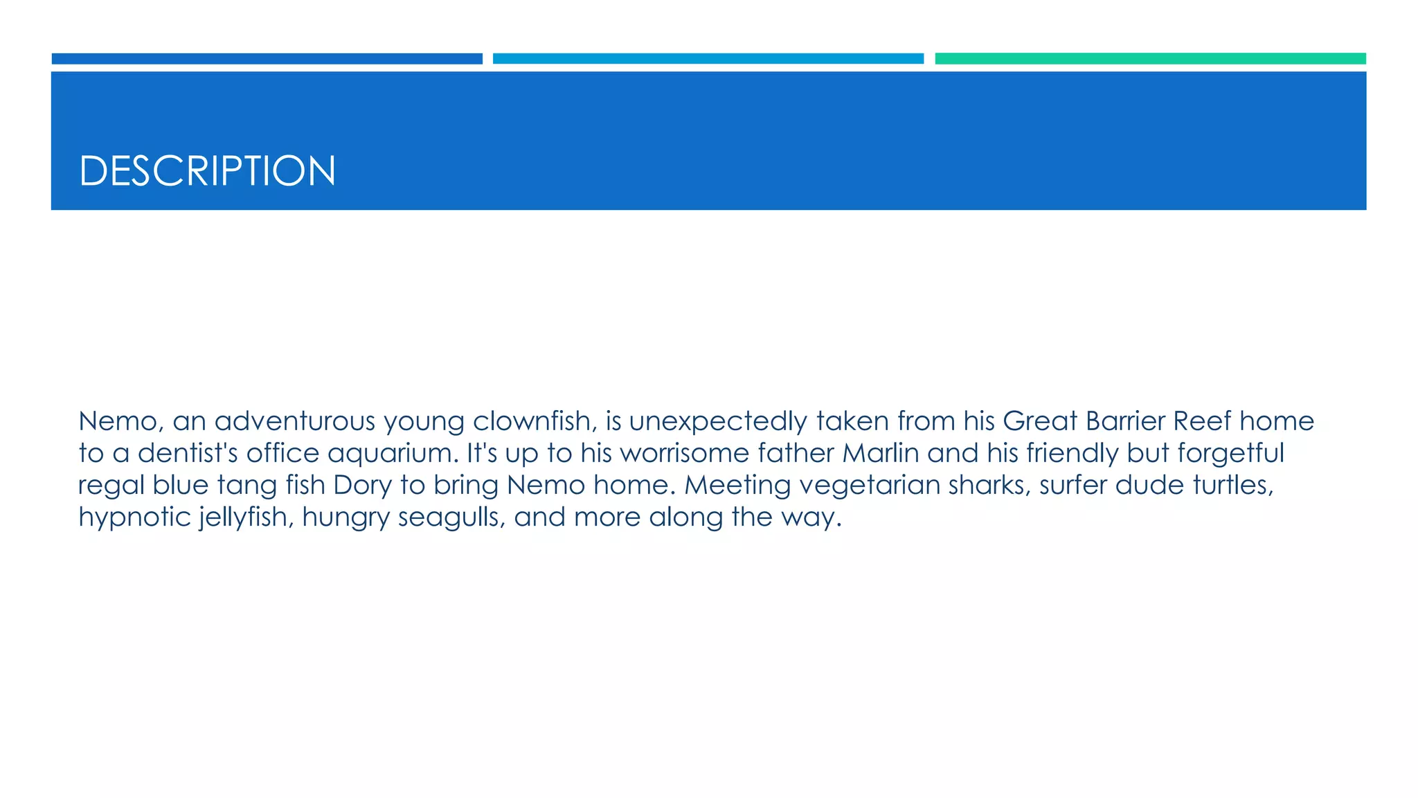 Finding nemo presentation | PPTX