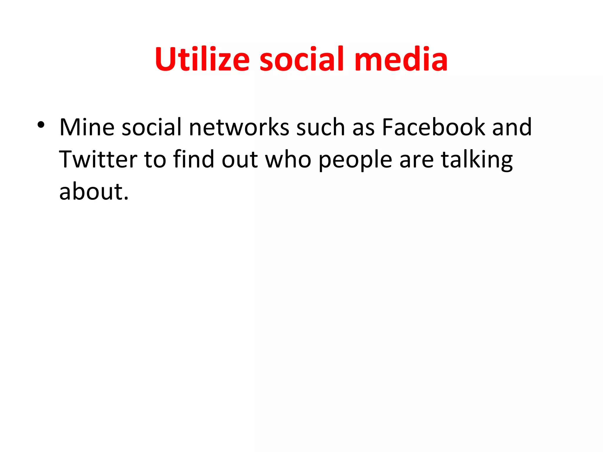 Finding profile story ideas | PPT