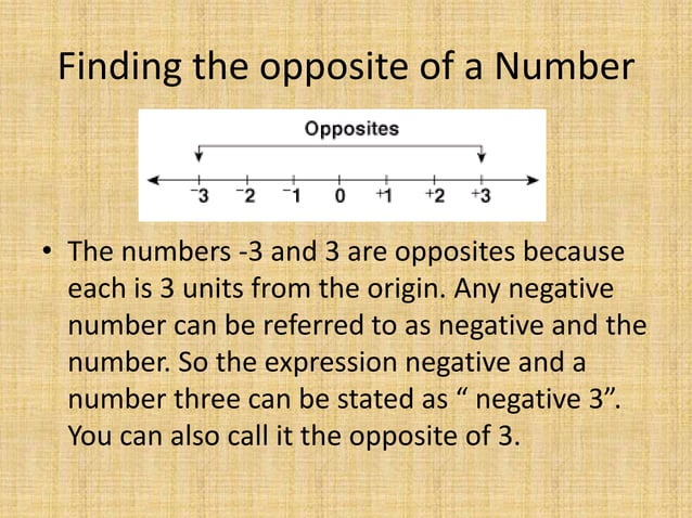Finding opposites and absolute value 2.1 (1) | PPSX
