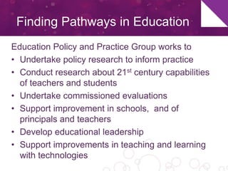 Finding pathways in education | PPTX | Professional School ...
