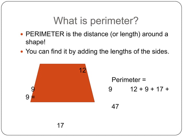 Finding perimeter using distance formula | PPTX