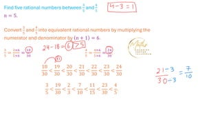 Finding rationals between given rational numbers | PDF | Primary Education | Education