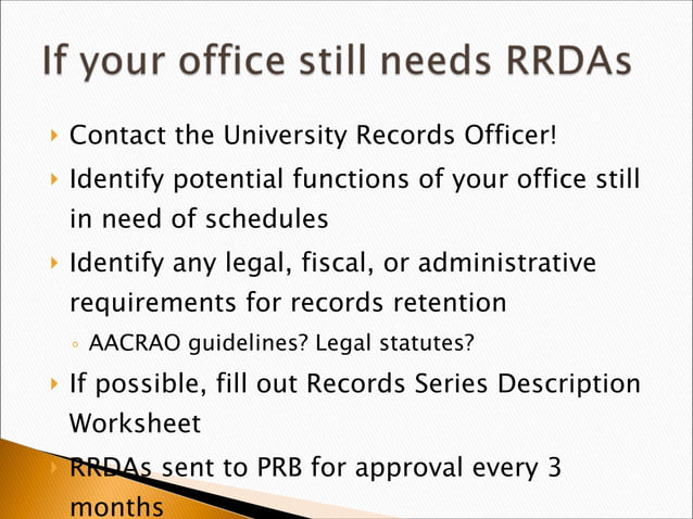 Finding and Reading General Records Schedules | PPT