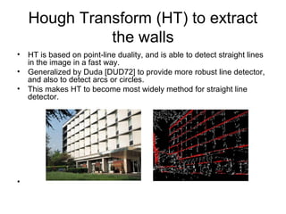 Finding room dimension within bitmap plan image | PPT