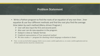 Finding root of equation (numarical method) | PPTX