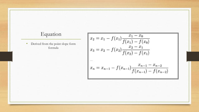 Finding Roots of Non-Linear Equation using Secant Method.pptx