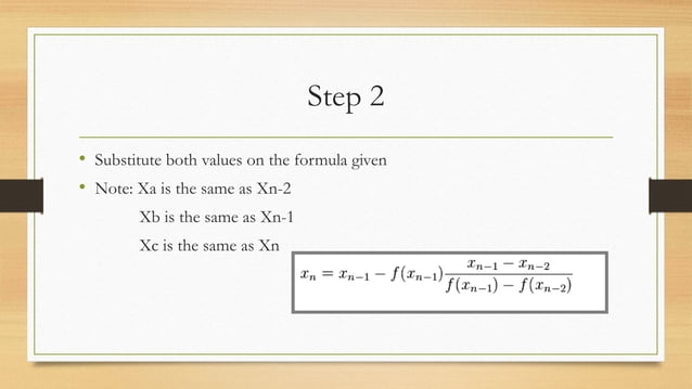 Finding Roots of Non-Linear Equation using Secant Method.pptx