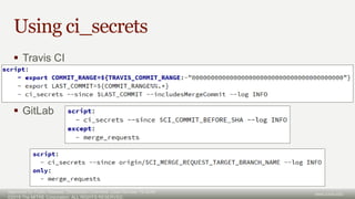 Finding Secrets in Source Code the DevOps Way | PPT