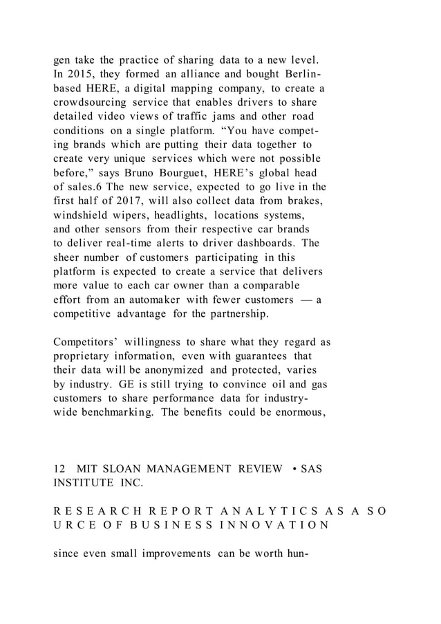 FINDINGS FROM THE 2017 DATA & ANALYTICS GLOBAL EXECUTIVE ST | PDF