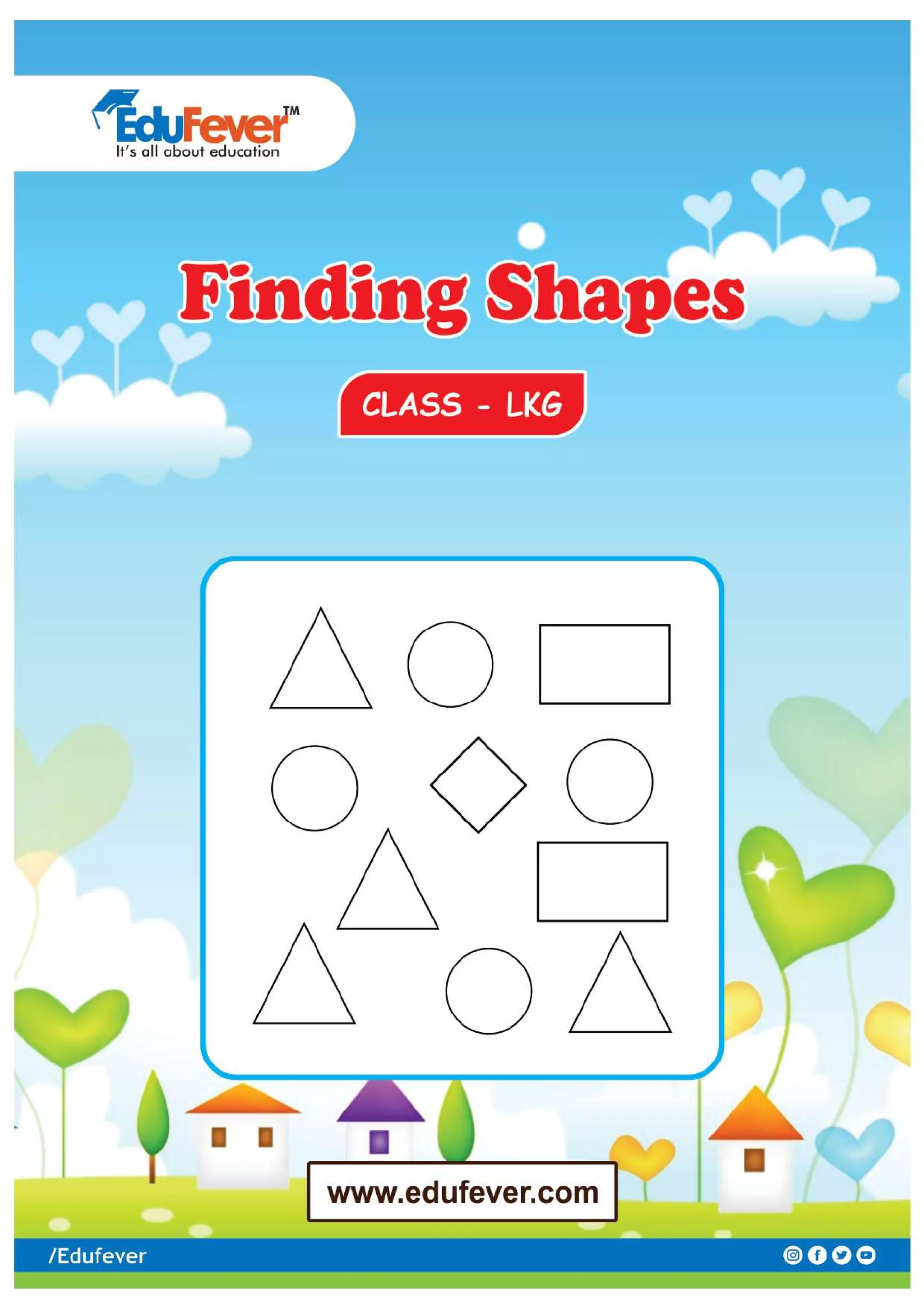 Finding Shapes - LKG Worksheet | PDF