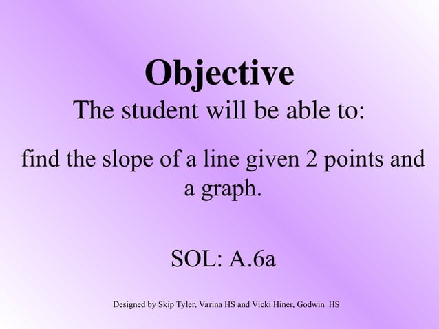 Finding Slope Rise over Run for elementary students | PPT
