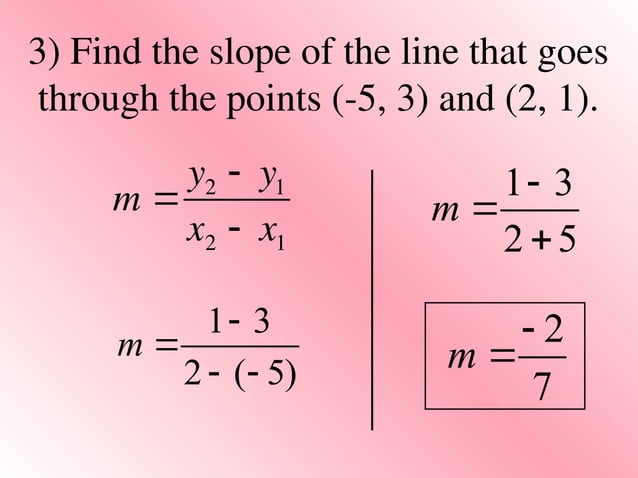 Finding Slope Rise over Run for elementary students | PPT