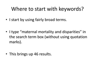 Finding sources using searchable databases | PPTX | Databases | Computer Software and Applications
