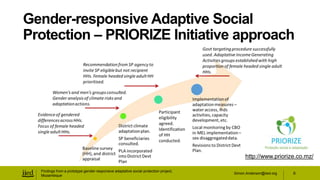 Findings from a prototype gender-responsive, adaptative, social ...