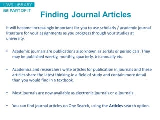 Finding Stuff for Assignments | PDF