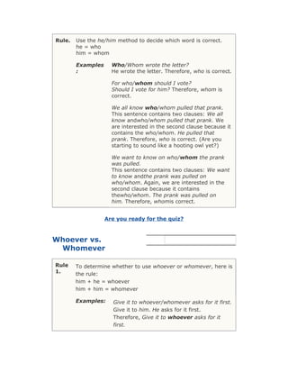 Finding subjects and verbs | DOC