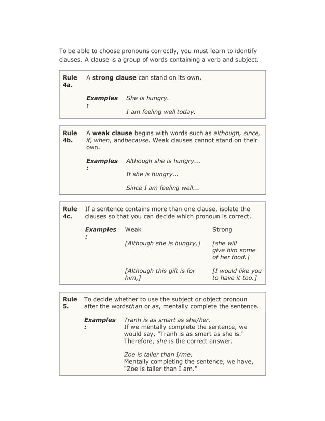 Finding subjects and verbs | DOC