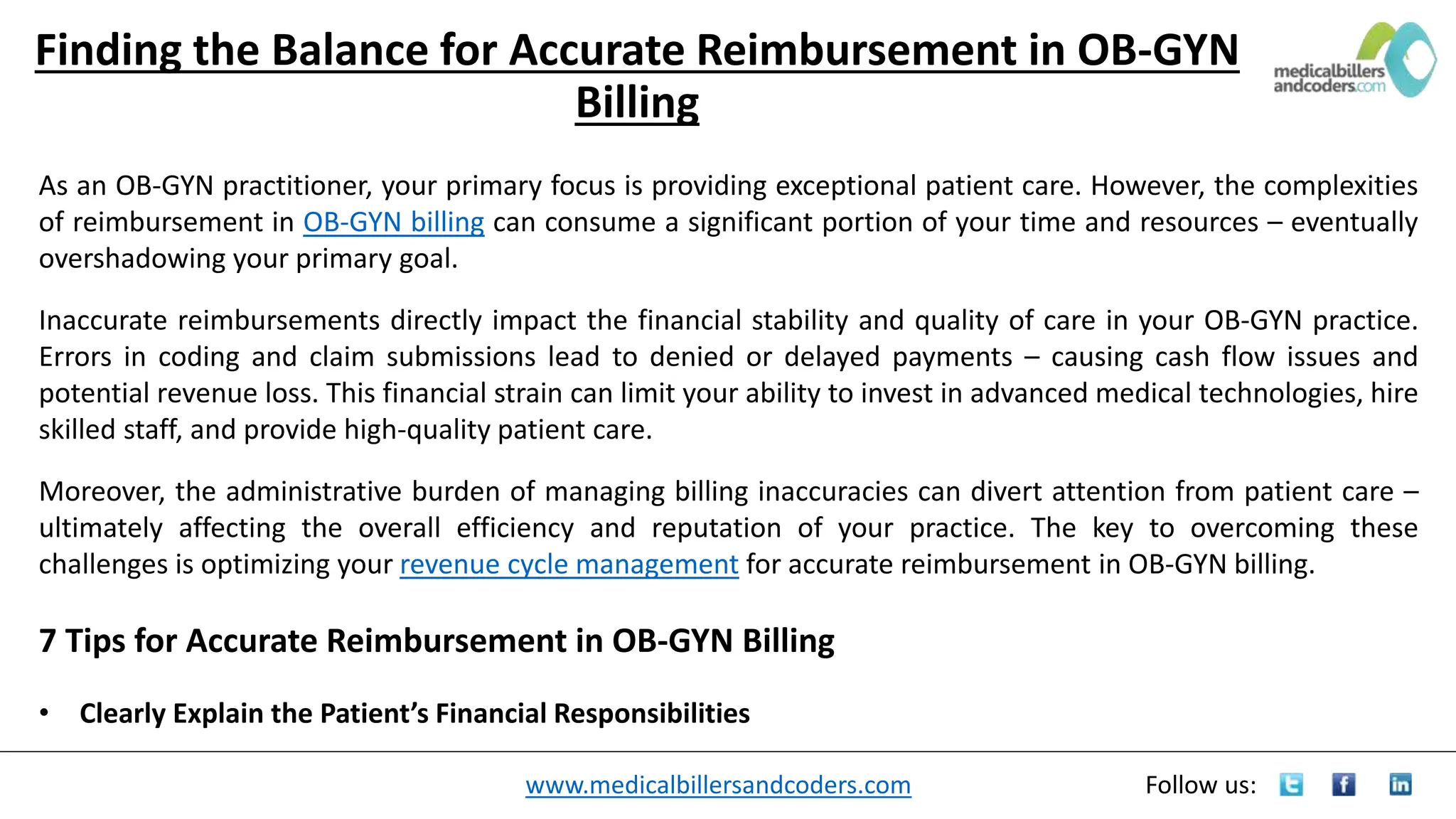 Finding the Balance for Accurate Reimbursement in OB-GYN Billing.pptx