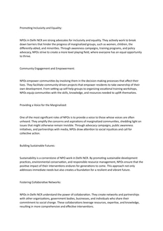 Finding the Best NPO in Delhi : Complete Guide Step by step | PDF