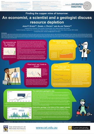 An economist, a scientist and a geologist discuss resource depletion ...