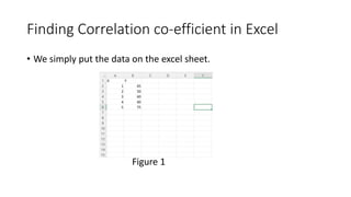 Finding the correlation co-efficient using Excel.pptx