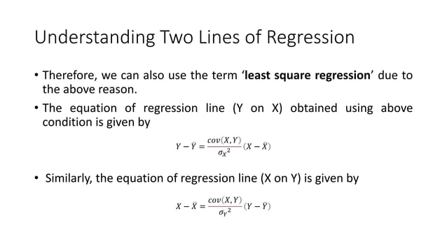 Finding the equation of regression line in Excel.pptx