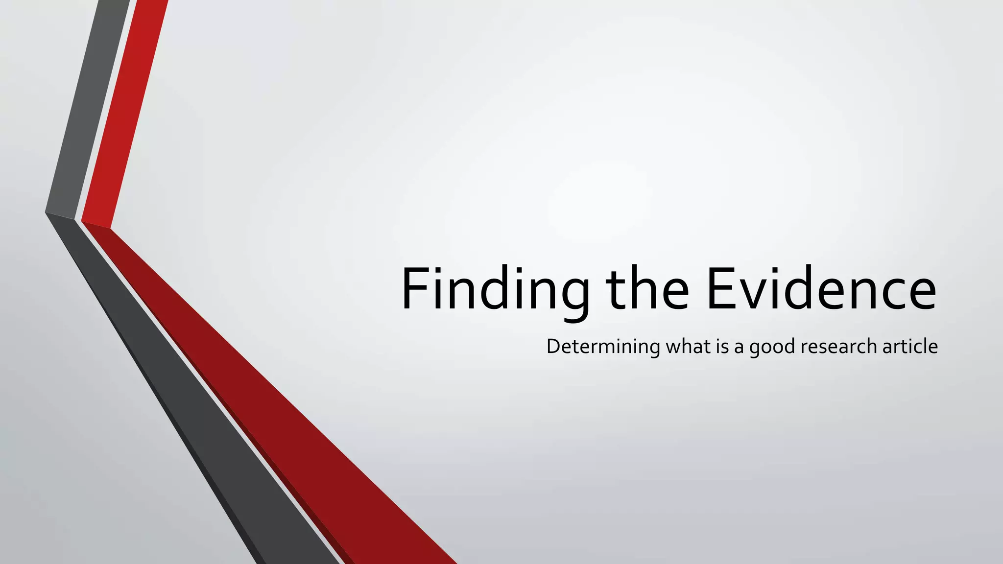 Finding the Evidence 2023.pptx