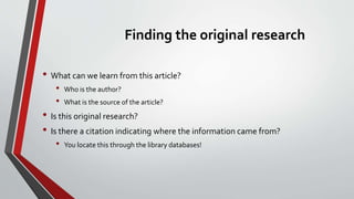 Finding the Evidence 2023.pptx