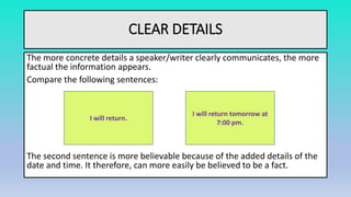 Finding the facts | PPT