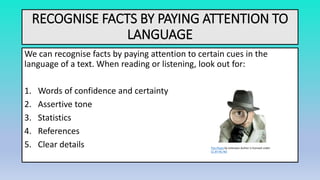 Finding the facts | PPT