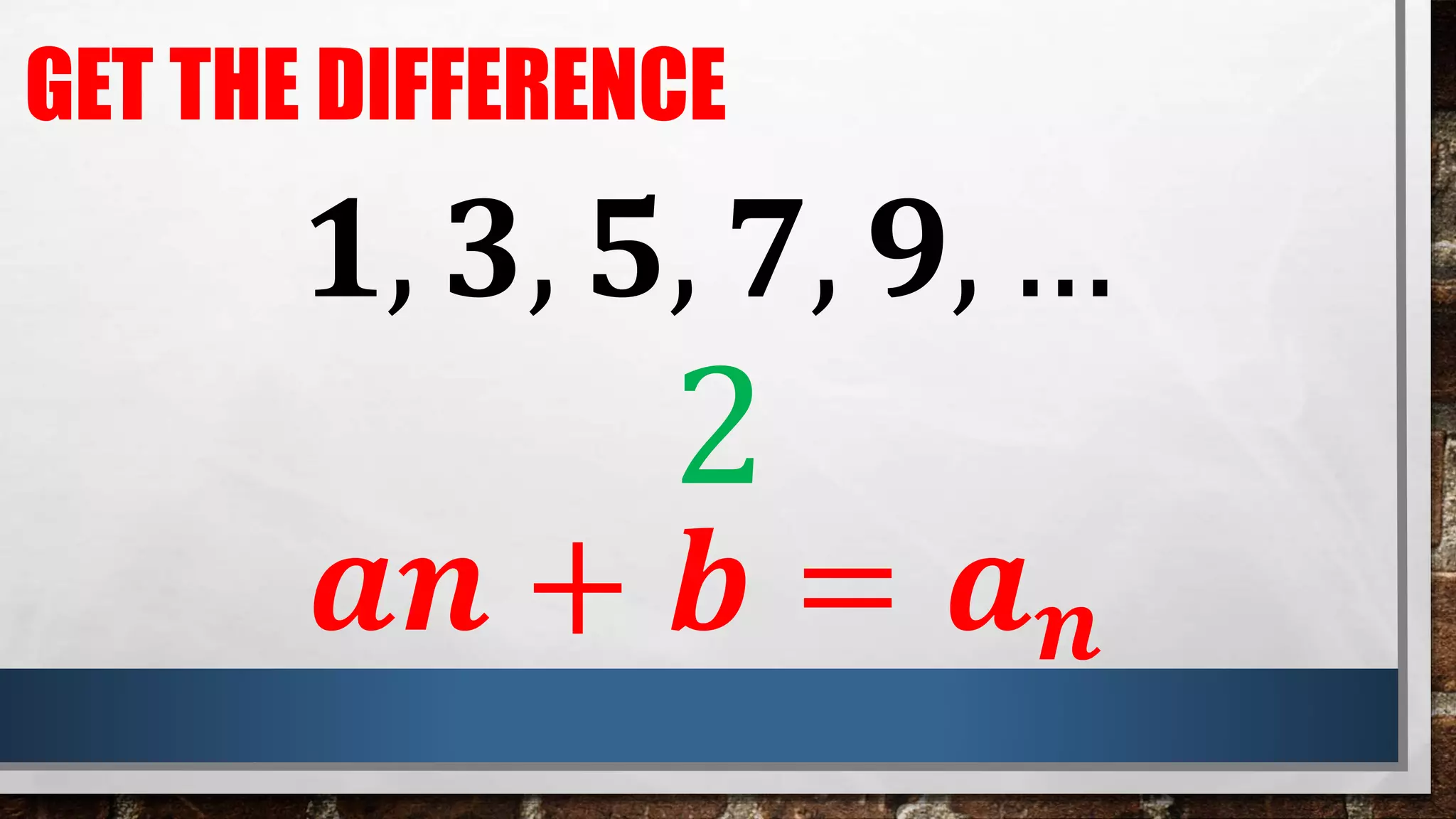 Finding the general term | PPTX