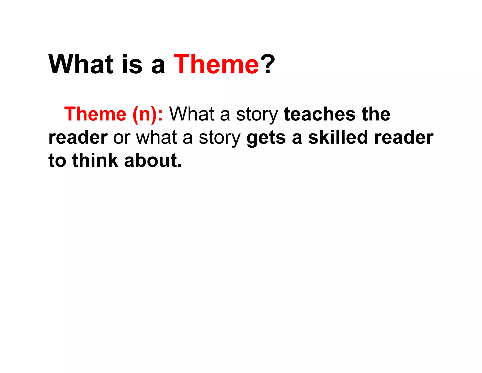 Finding theme in literature | PDF
