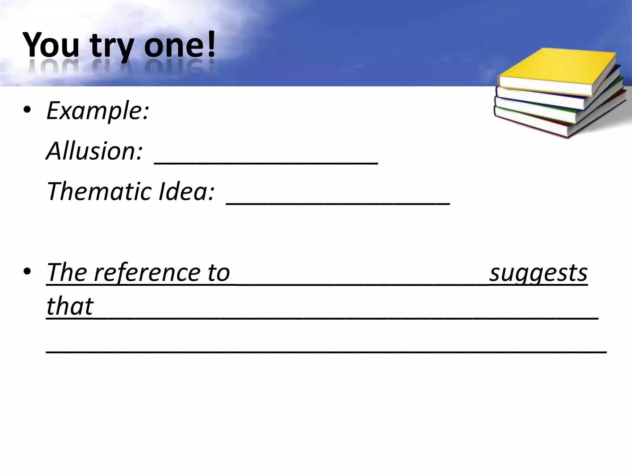 Finding themes in literature ppt | PPTX