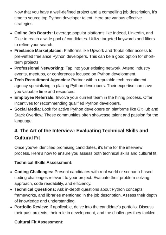 Finding the Perfect Fit - How to Hire Top Python Developers for Your ...