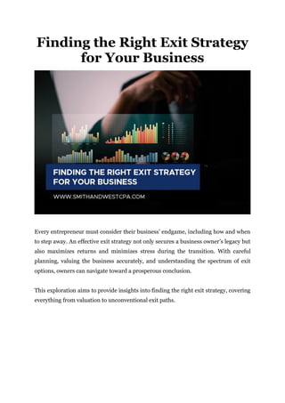 Finding the Right Exit Strategy for Your Business.pdf