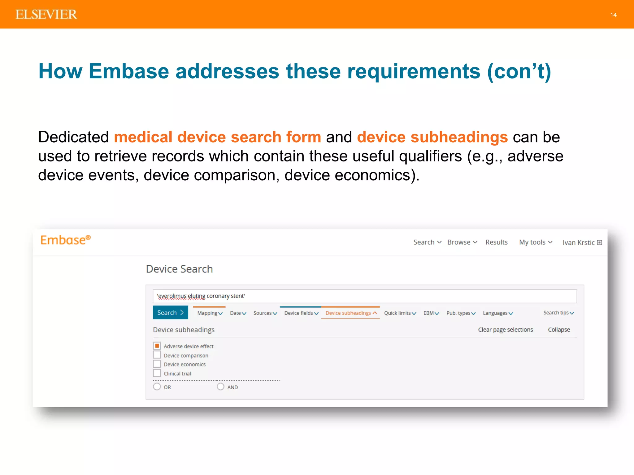 Finding the right medical device information in embase 11 2016 | PPT