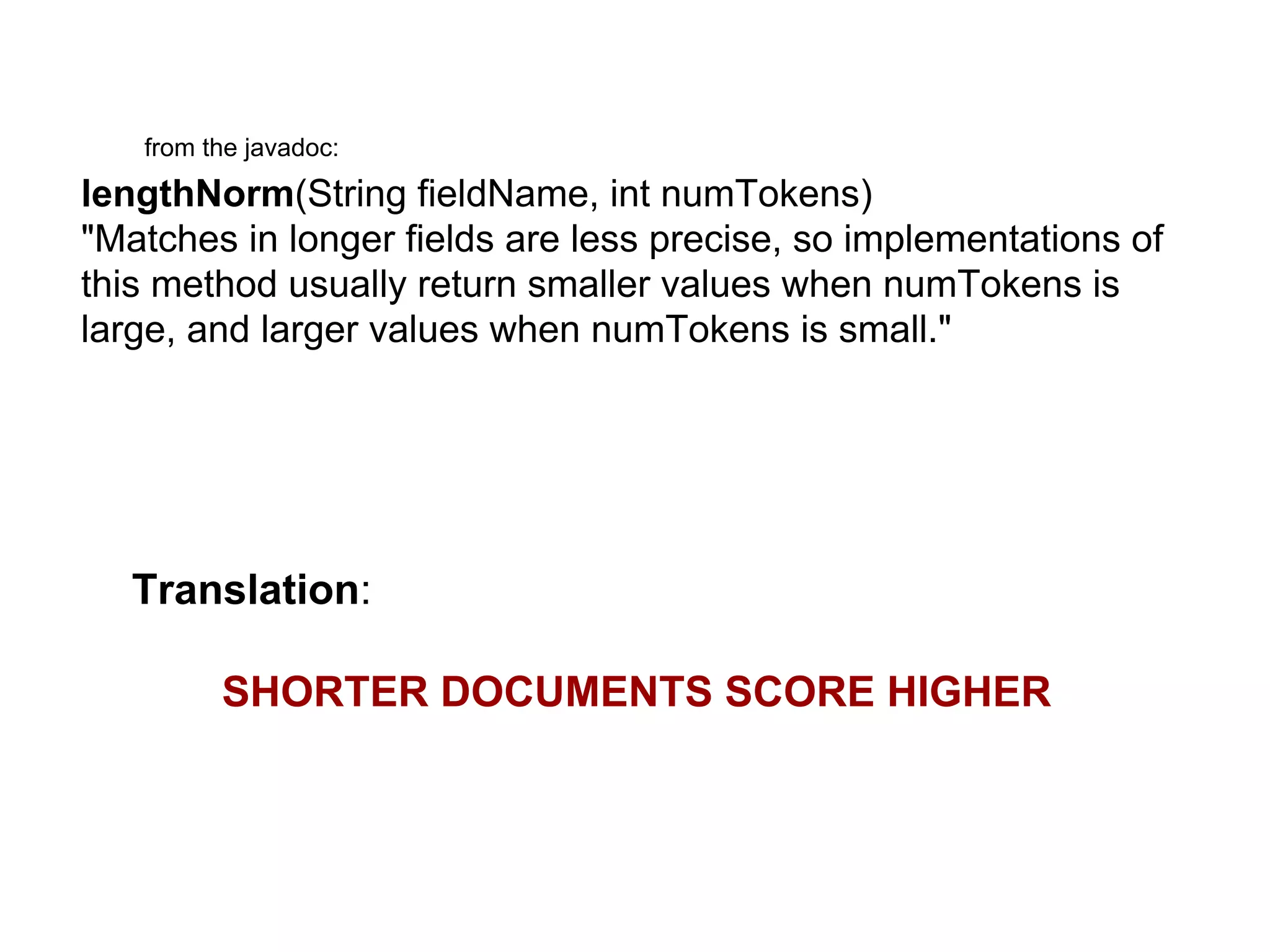 Using SweetSpotSimilarity for Solr Fulltext Indexing | PDF