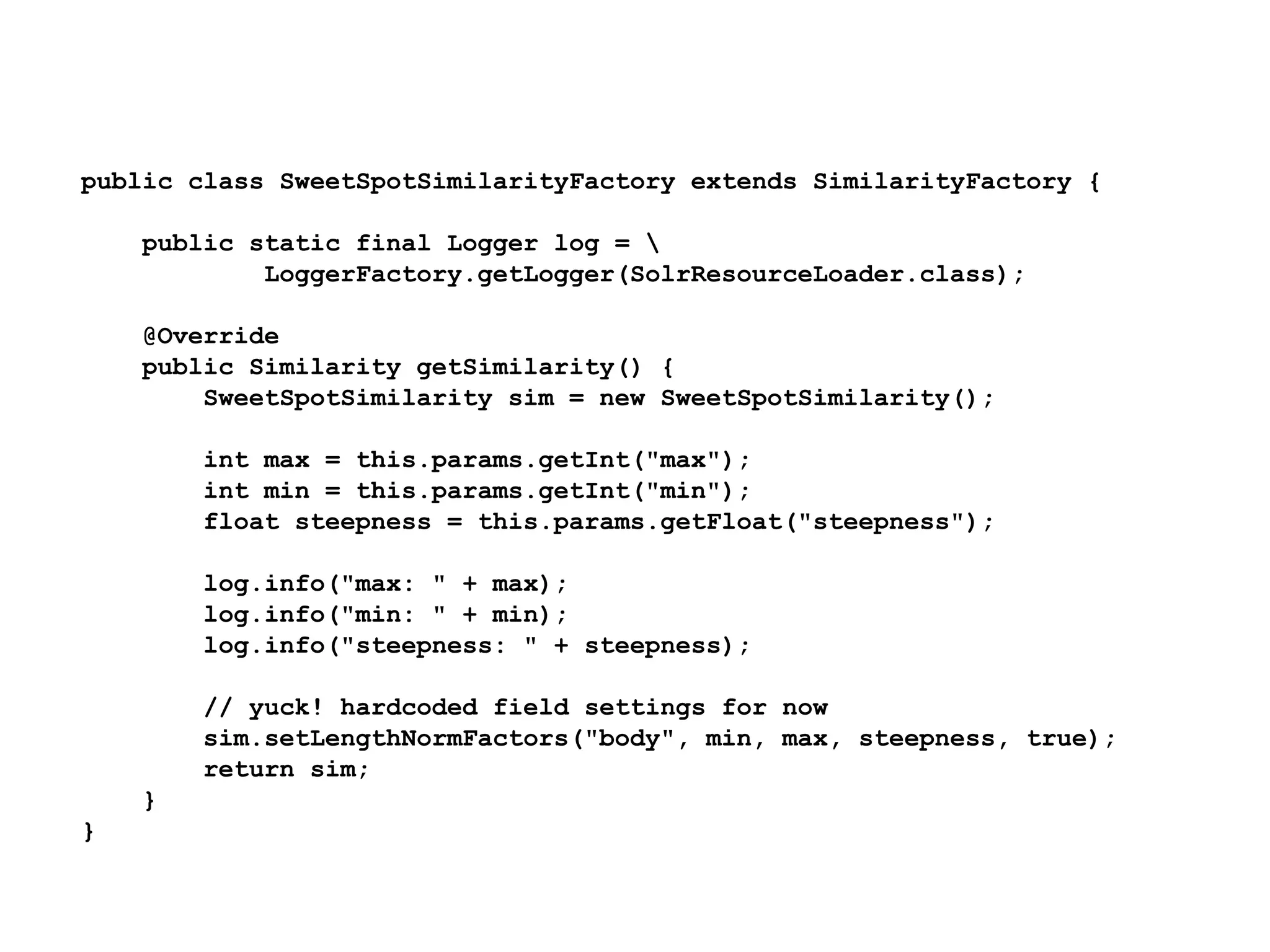 Using SweetSpotSimilarity for Solr Fulltext Indexing | PDF