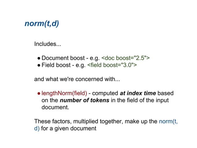 Using SweetSpotSimilarity for Solr Fulltext Indexing | PPT
