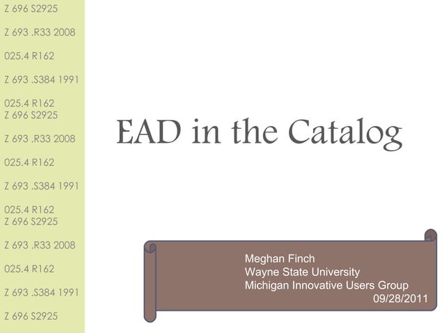 Finding things MIUG 2011 | PPT