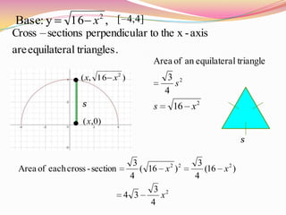 Finding volume of a solid using cross sectional areas | PPT