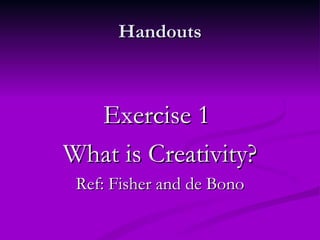 Finding your Creative Self | PPT