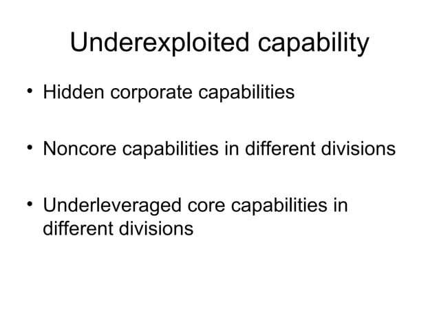 Finding your next core business | PPT