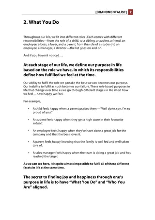 Finding Your Purpose in Life | PDF | Family and Relationships