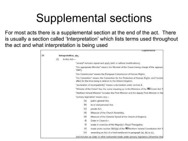 Finding your way around an act | PPT