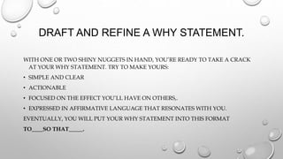 Finding your why | PPTX