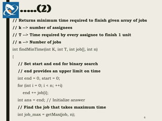 FIND MINIMUM TIME TO FINISH ALL JOBS WITH GIVEN CONSTRAINTS.pptx